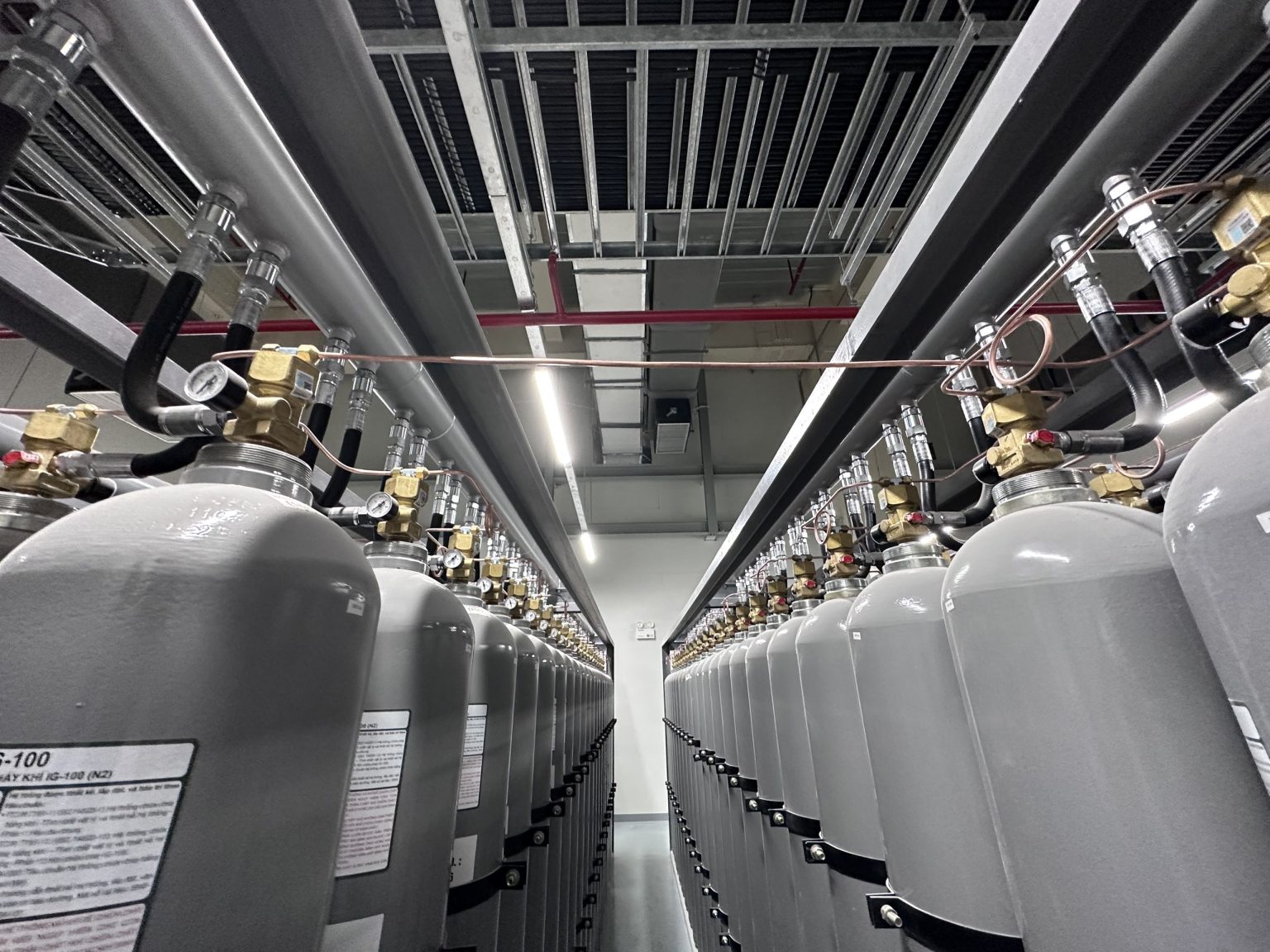 SNS-100 - Hệ thống chữa cháy bằng khí IG - 100 (N2) - stecvina