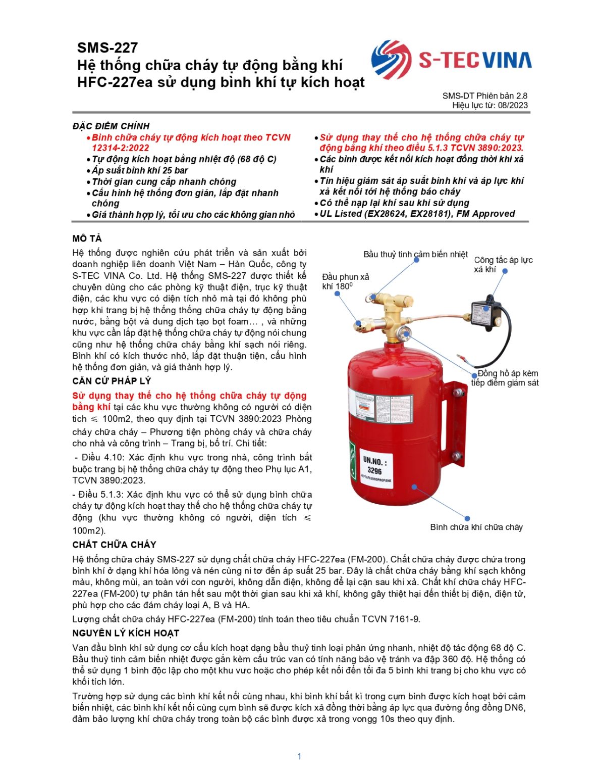 CO2 Gas Fire Suppression Systems – S-TEC VINA